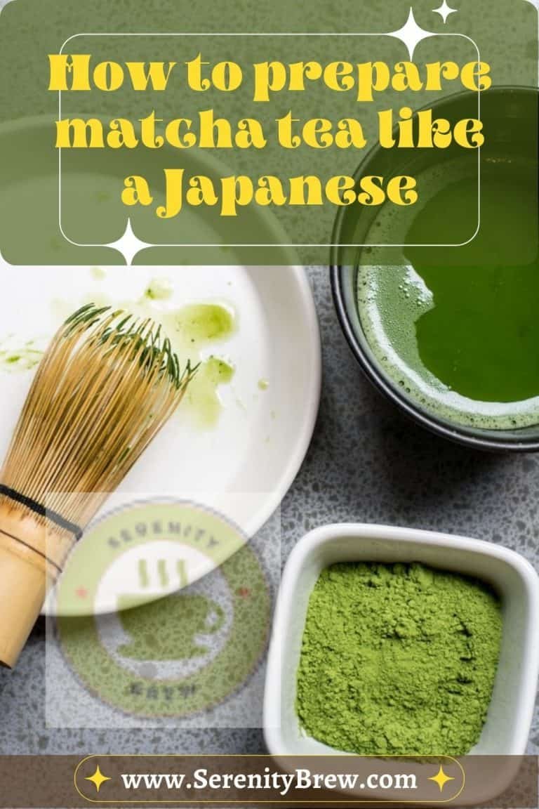 How to prepare matcha tea like a Japanese - Serenity Brew